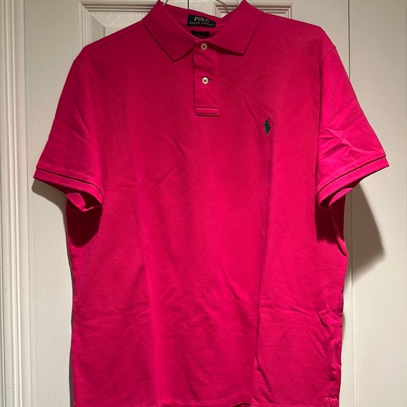 Polo Ralph Lauren | Shirts | Polo Ralph Lauren Hot Pink Polo Shirt ...